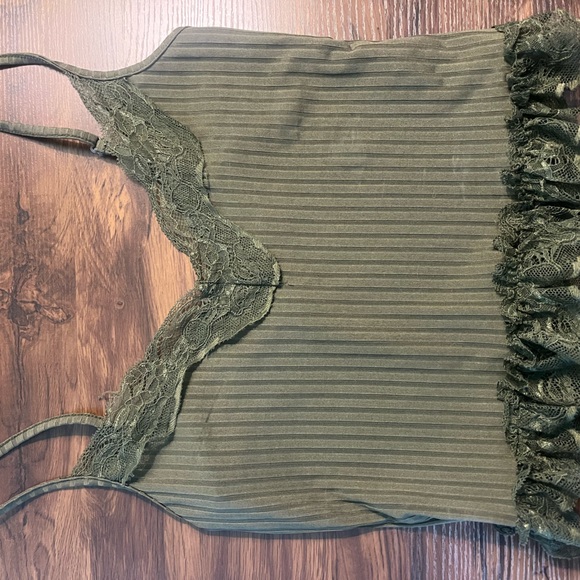 Tops | Trendy Y2k Green Lacy Crop Top | Poshmark